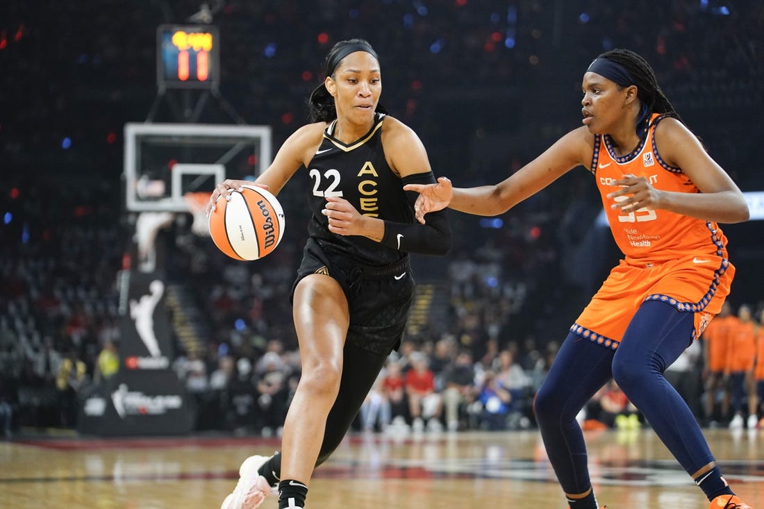 Aces hold off Sun to take Game 1 of WNBA Finals - Field Level Media - Professional sports ...