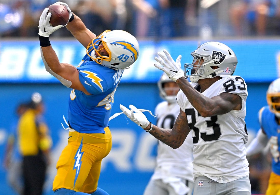 Justin Herbert helps Chargers beat Raiders - Field Level Media ...