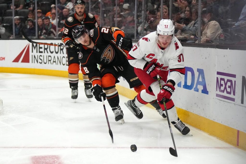 Ducks eye sweep of Metro-leading Hurricanes - Field Level Media ...
