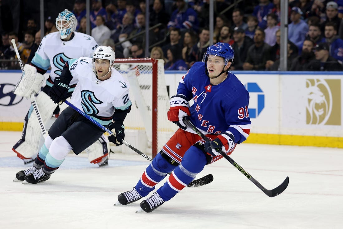 Vladimir Tarasenko makes Rangers debut, scores in 6-3 win over Kraken ...