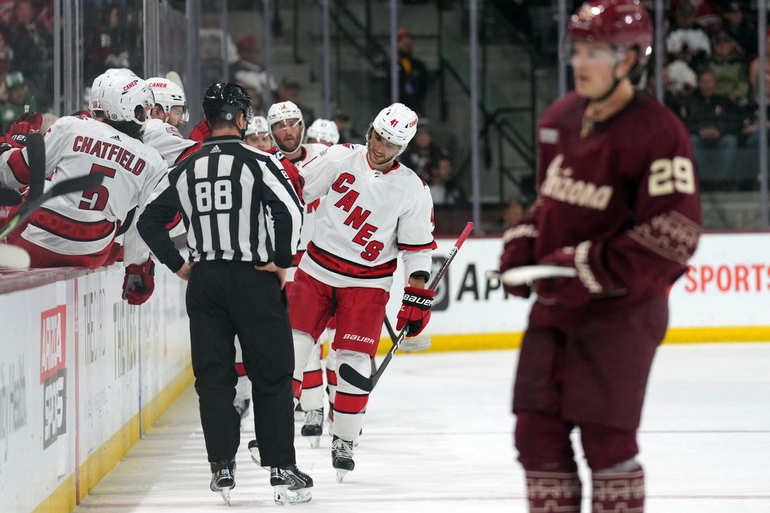 Shayne Gostisbehere scores vs. ex-team as 'Canes rout Coyotes - Field ...