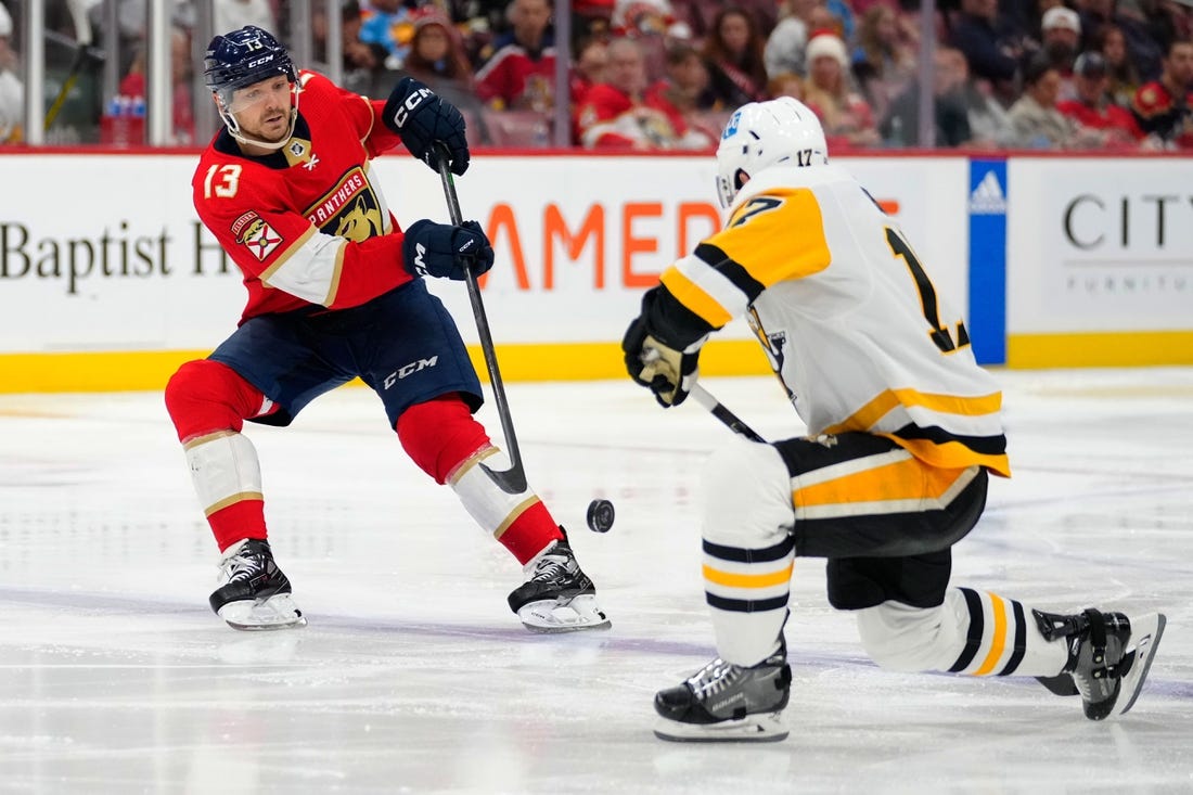 Panthers snap Penguins’ winning streak, 4-1 - Field Level Media ...