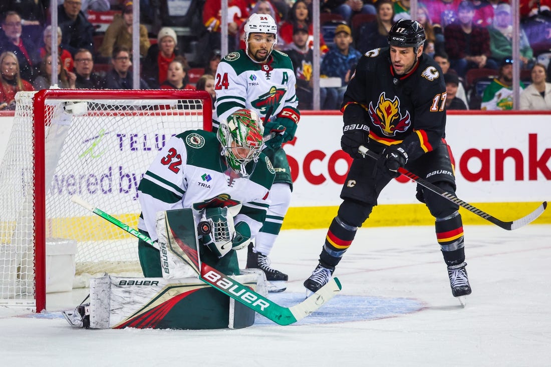 Wild stifle Flames behind Filip Gustavsson’s shutout - Field Level ...