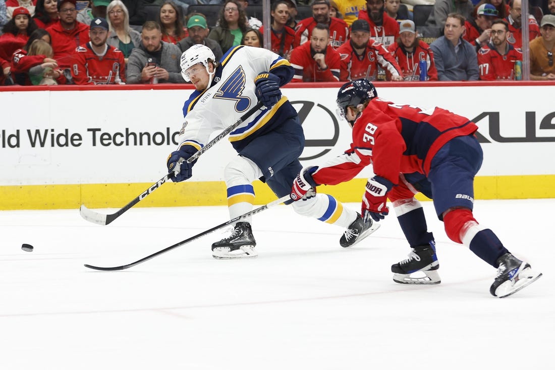 Sammy Blais' first 2-goal game sends Blues past Caps - Field Level ...