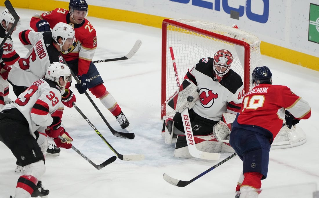 Panthers score four goals to surge past Devils - Field Level Media ...