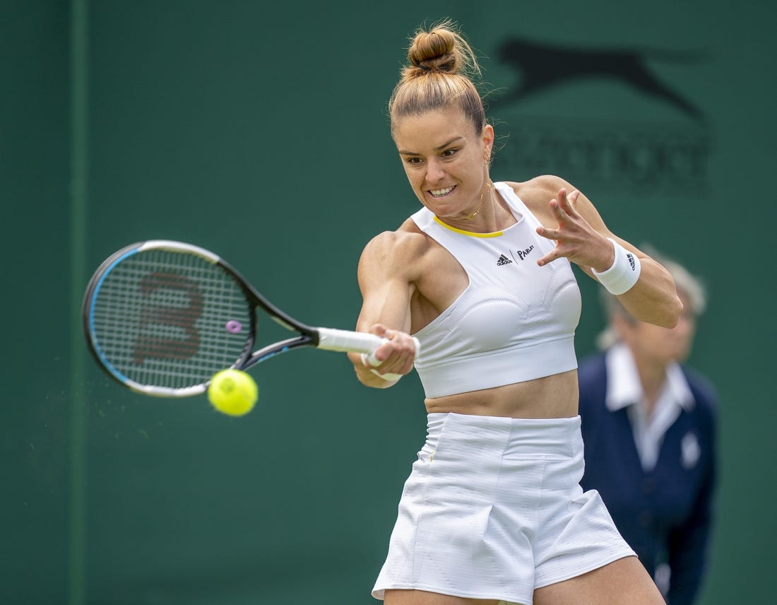 No. 8 Maria Sakkari bounced in opener at Wimbledon - Field Level Media ...