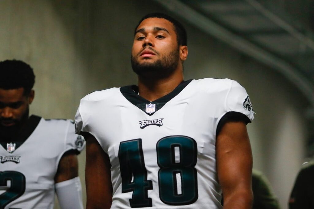 Eagles LB Patrick Johnson exits practice with leg injury - Field Level ...