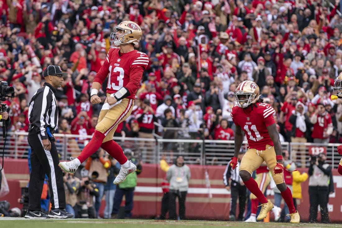 Pretty set at QB, 49ers anxious for Brock Purdy encore - Field Level ...