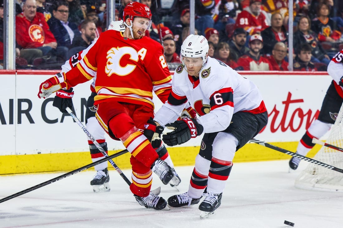 Flames' four-goal third period too much for Senators - Field Level ...