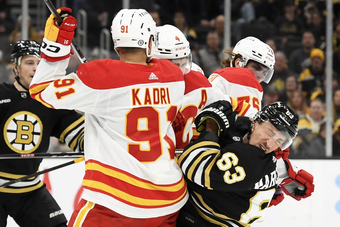 Flames score early, knock off Bruins - Field Level Media - Professional ...