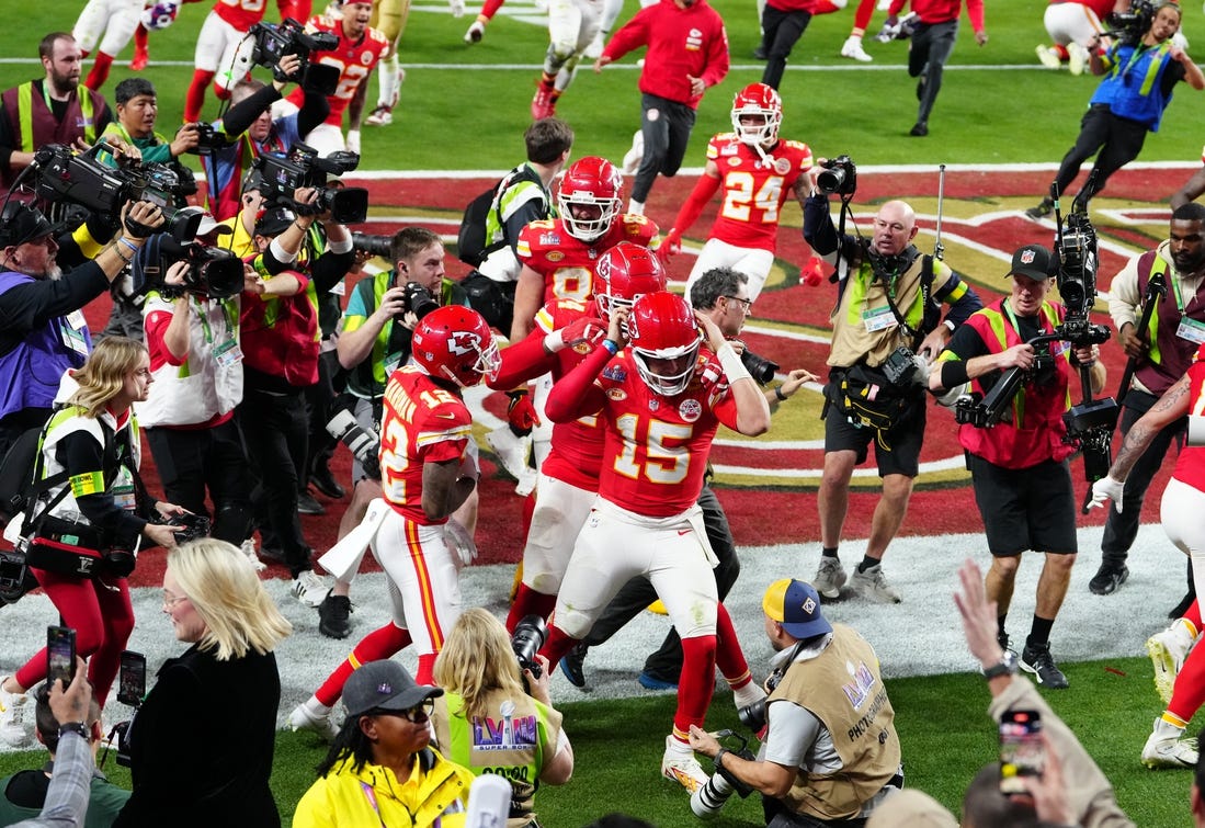 Chiefs QB Patrick Mahomes wins third Super Bowl MVP award - Field Level Media - Professional ...