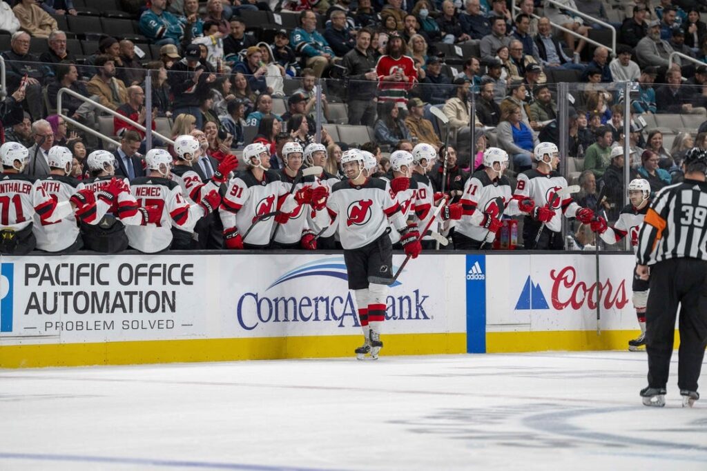 Devils rout Sharks behind 7-goal outburst - Field Level Media ...