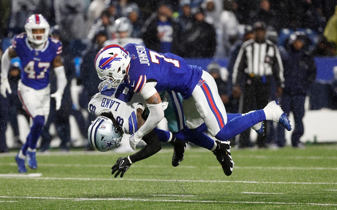 Report: Bills to re-sign DB Taron Johnson to 3-year deal - Field Level ...