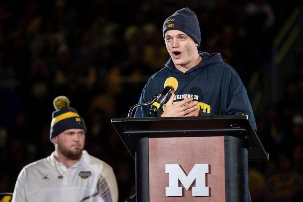 Michigan's J.J. McCarthy touts 'Everything you want in starting QB ...