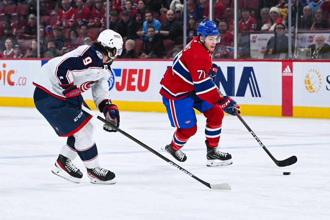 Cayden Primeau, Canadiens shut out Blue Jackets - Field Level Media ...