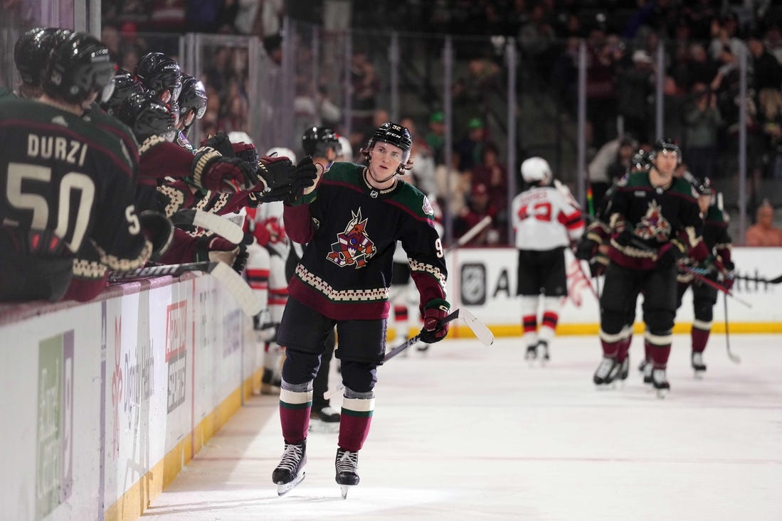 Clayton Keller hits milestone as Coyotes knock off Devils - Field Level ... Clayton Keller hits milestone as Coyotes knock off Devils - Field Level ...