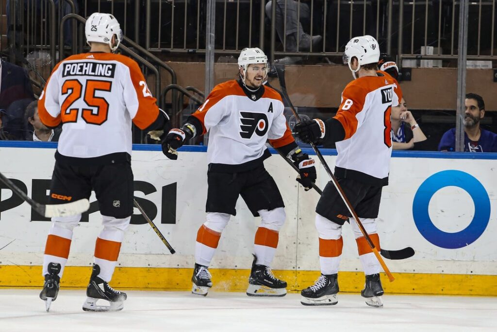 Flyers top Rangers to snap 8-game losing streak - Field Level Media ...