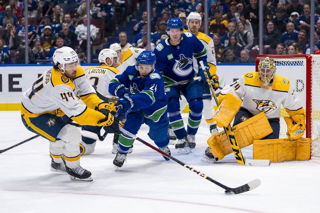 Predators stay alive with 3rd-period rally vs. Canucks - Field Level ...
