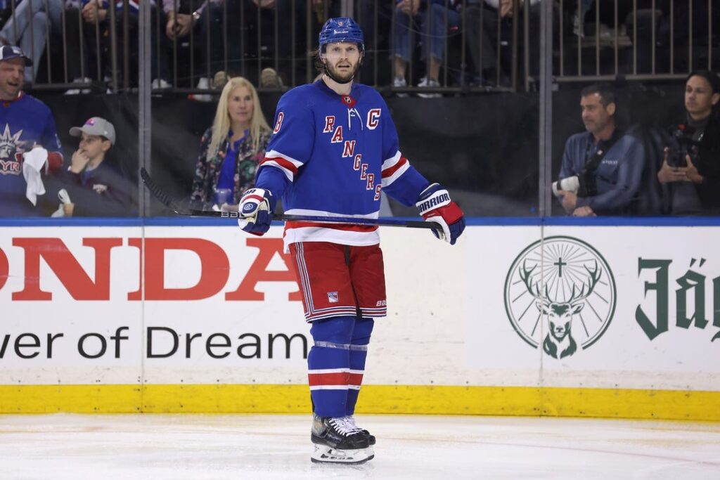Rangers D Jacob Trouba fined $5K for elbowing - Field Level Media ...