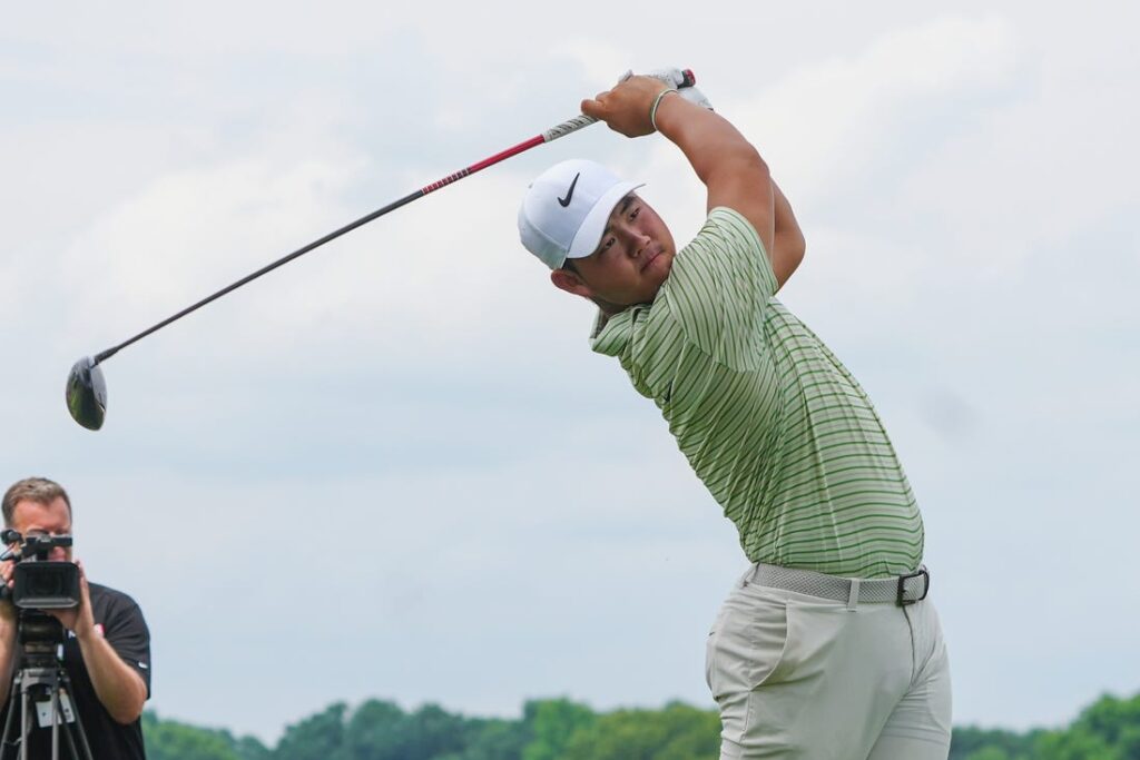 Tom Kim holds one-shot lead entering final round at Travelers - Field ...