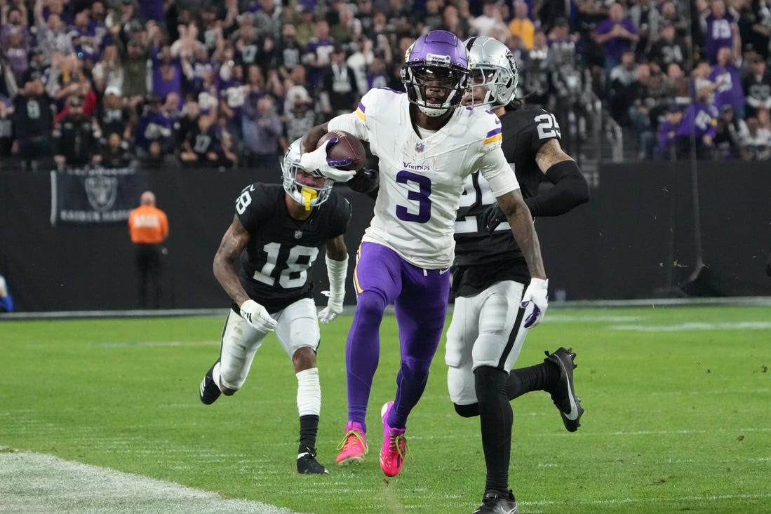 Report: Vikings WR Jordan Addison arrested on suspicion of DUI - Field Level Media ...