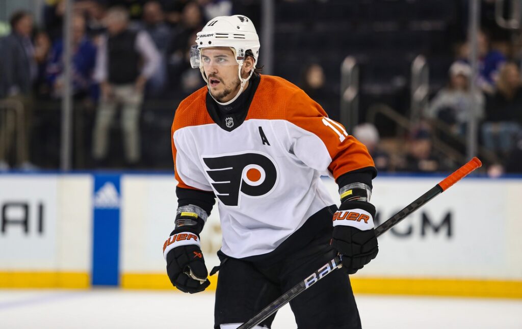 Flyers F Travis Konecny inks 8 year 70M extension Field Level Media Professional sports content solutions FLM