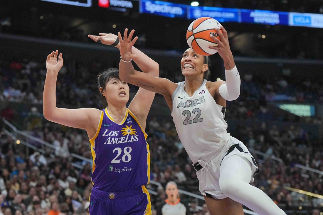 A'ja Wilson-led Aces look to remain hot vs. Mystics - Field Level Media - Professional sports ...