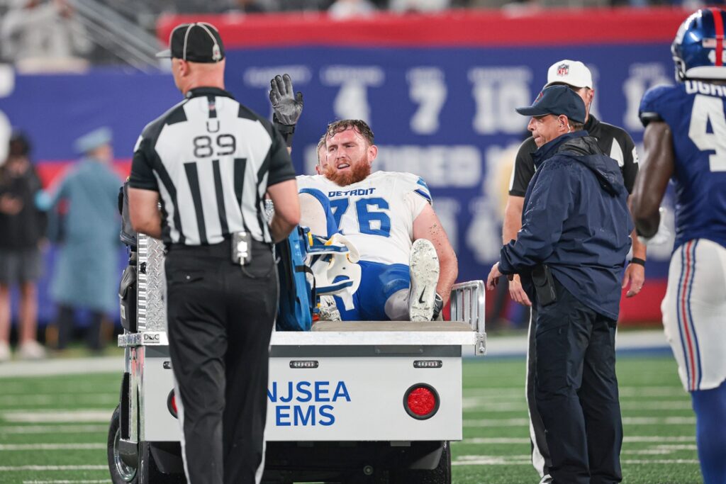Report: Lions OT Connor Galvin (knee) out for the season - Field Level ...