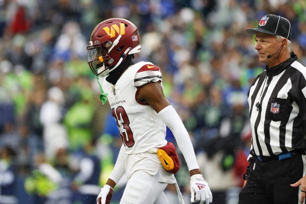 Thumb surgery to sideline Commanders CB Emmanuel Forbes Jr. - Field ...