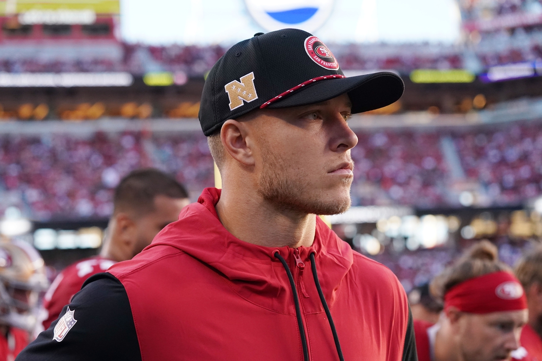 49ers RB Christian McCaffrey (calf) limited in practice - Field Level ...