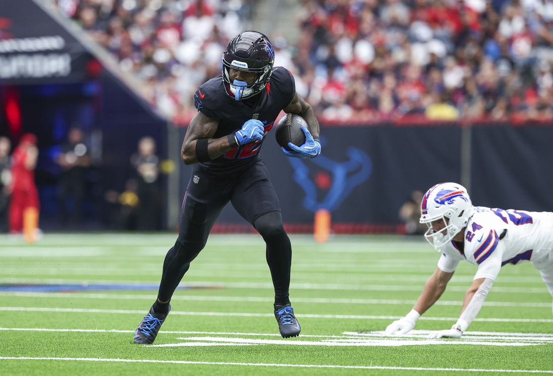 Texans WR Nico Collins (hamstring) knocked out vs. Bills - Field Level ...