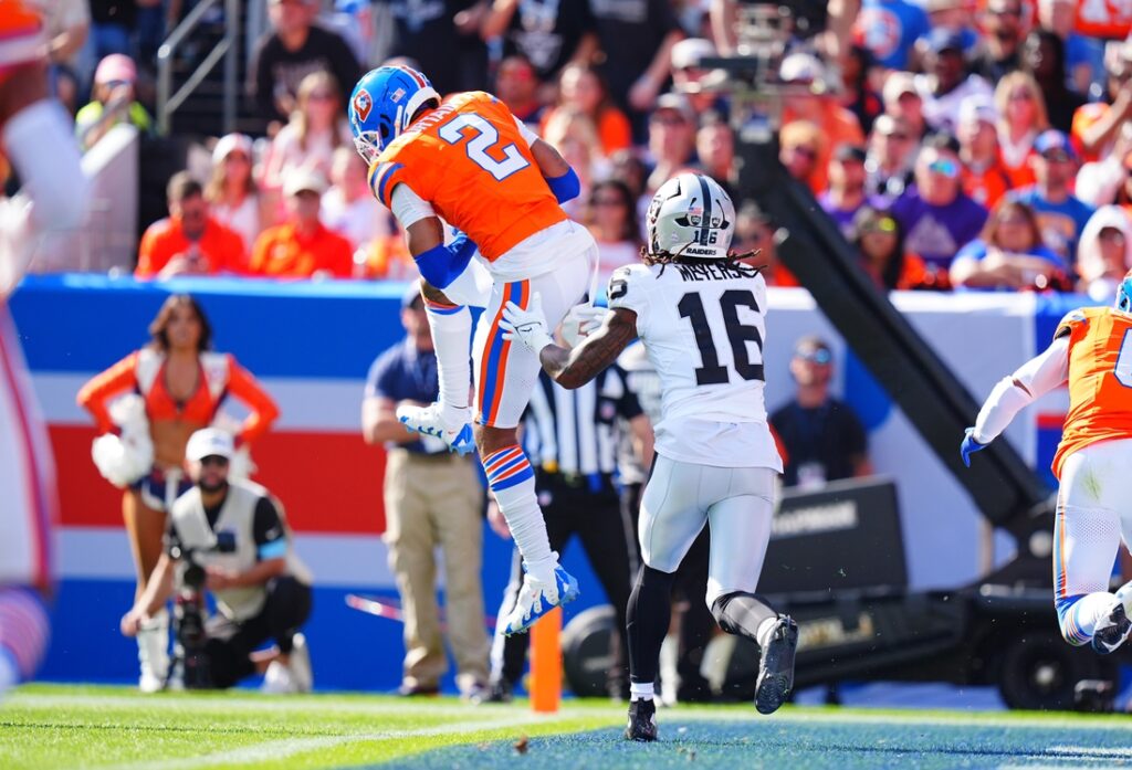 Patrick Surtain II, Broncos' defense stymie Raiders - Field Level Media - Professional sports ...