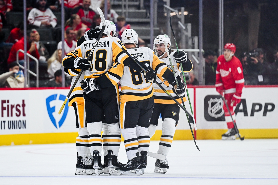 Three-goal surge in 2nd period fuels Penguins past Red Wings - Field ...