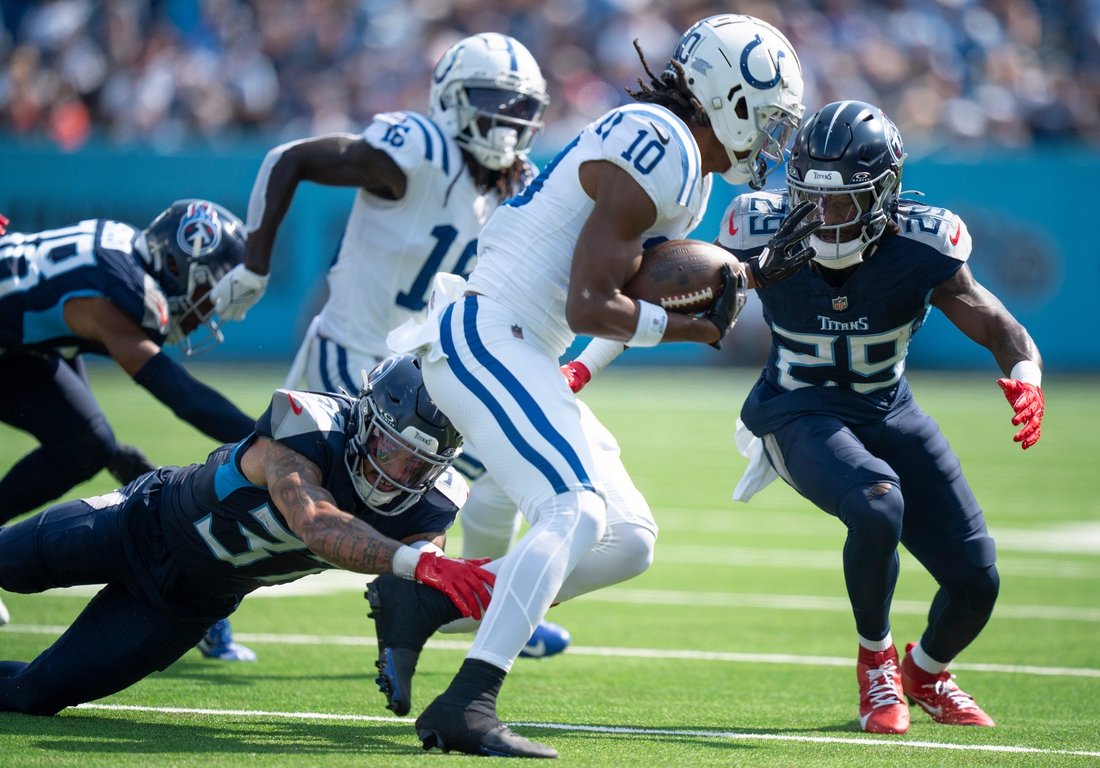 Joe Flacco throws two TD passes to help Colts down Titans - Field Level ...