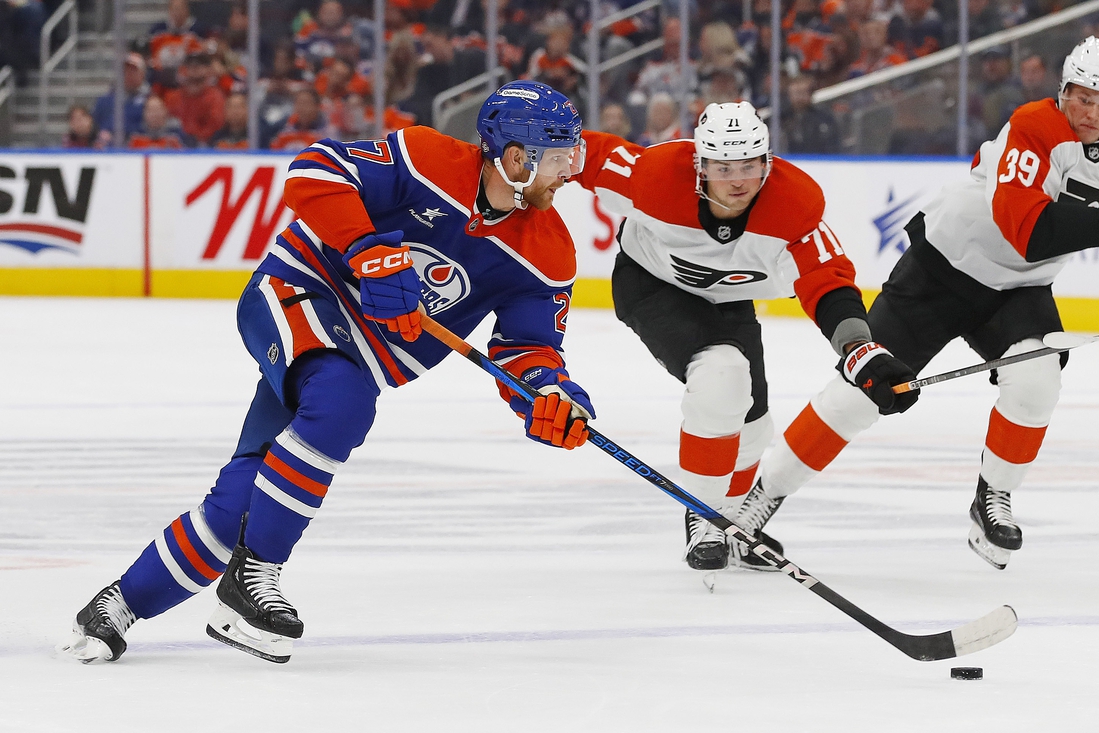 Oilers land first win, slide by Flyers in OT - Field Level Media ...