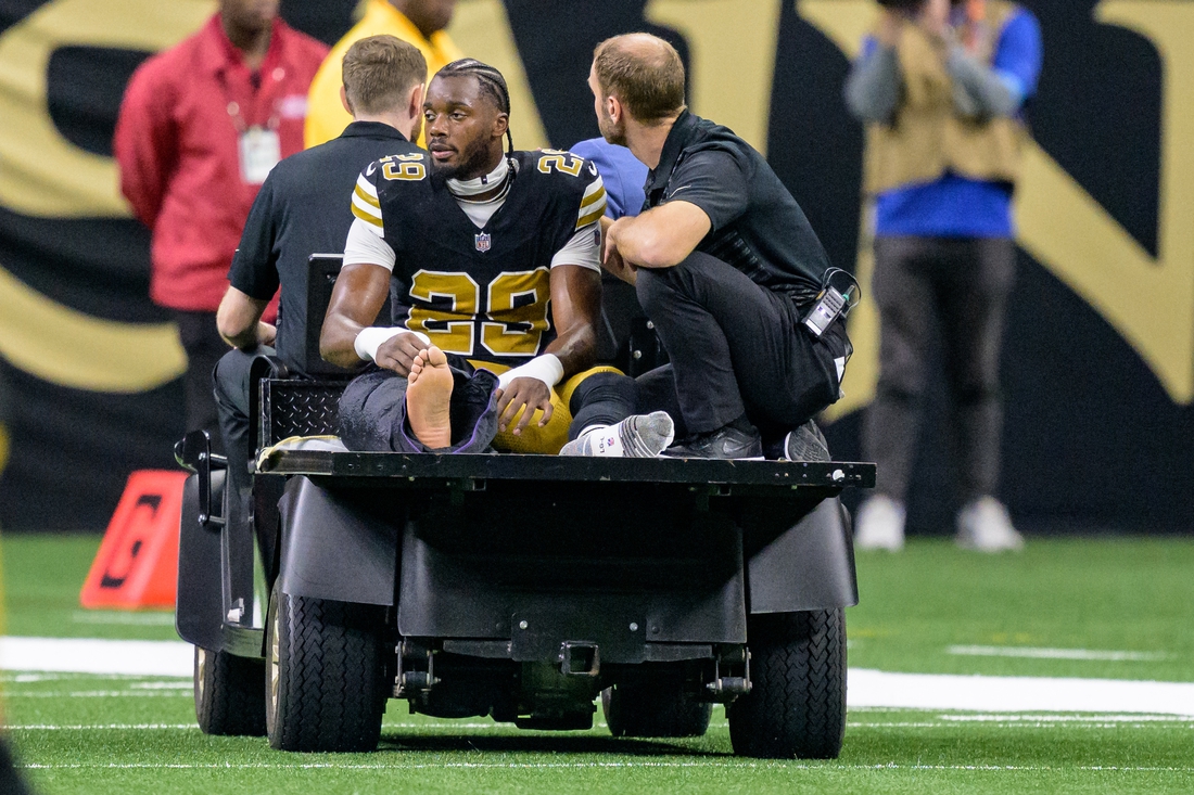Report: Saints CB Paulson Adebo (leg) has season-ending surgery - Field ...