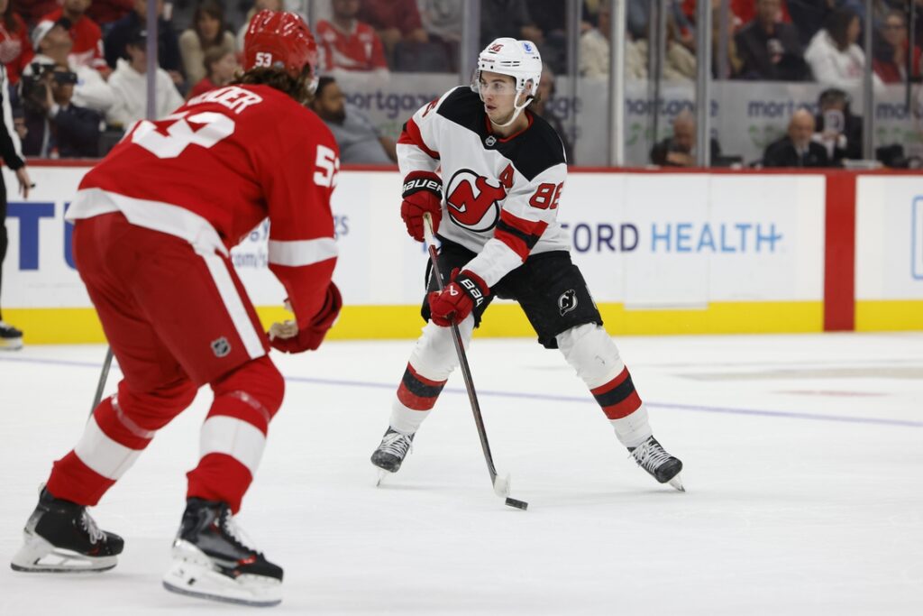 Red Wings down Devils in game featuring 5 power-play goals - Field ...