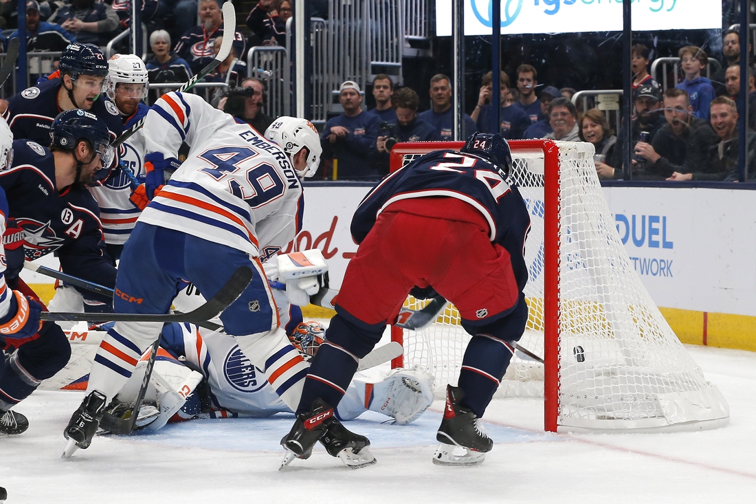 Oilers fall to Blue Jackets after losing Connor McDavid to injury ...