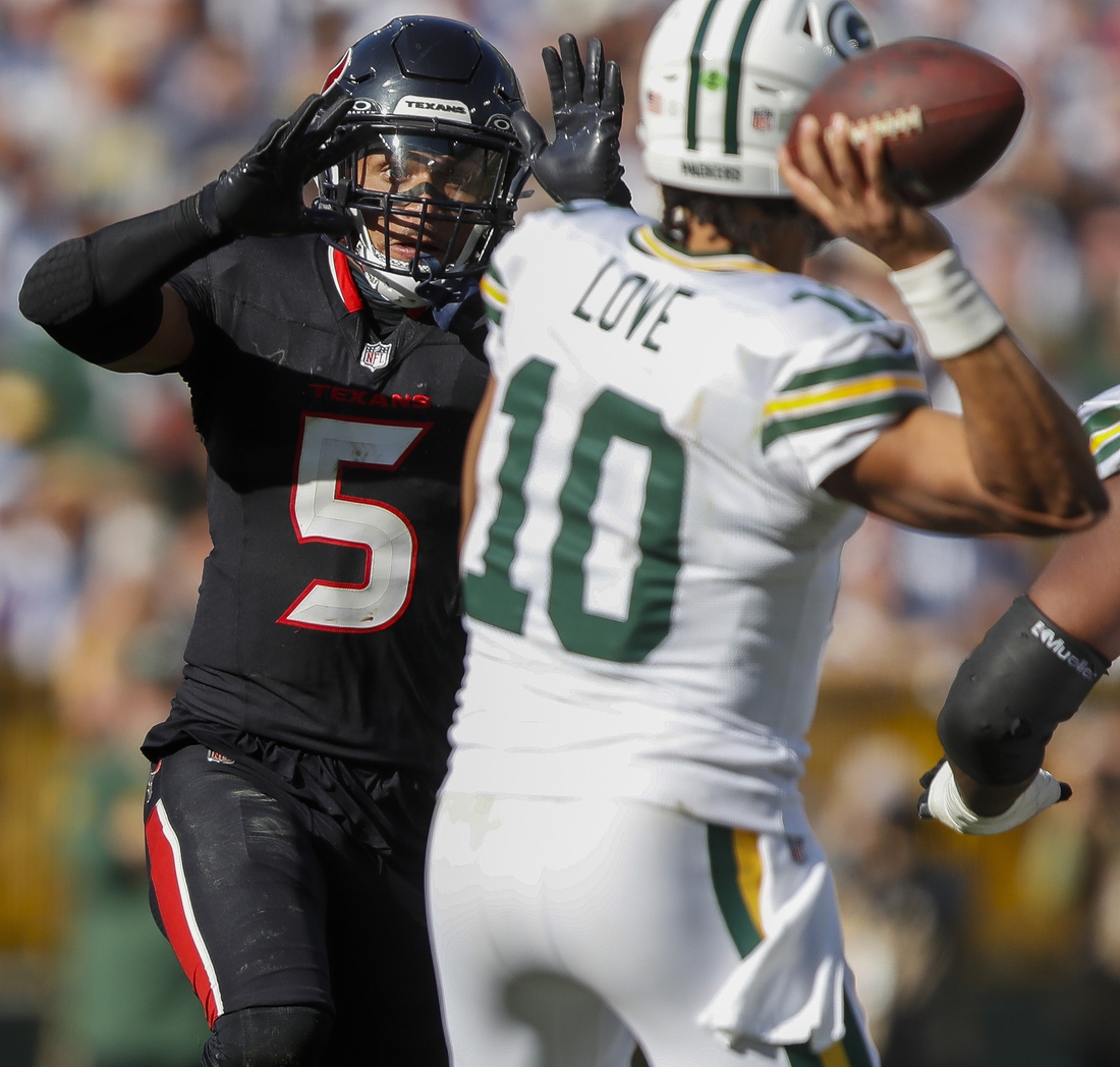 Report: Texans S Jalen Pitre (pectoral) expected out for weeks - Field ...