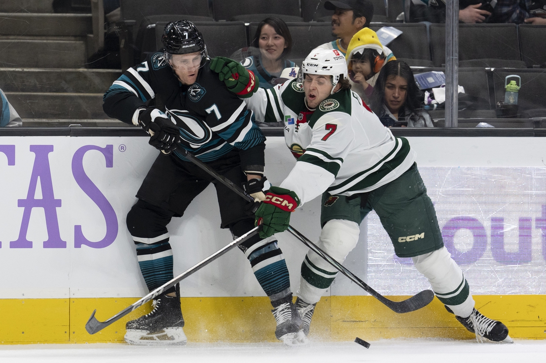 Wild keep thriving on road, take down Sharks - Field Level Media ...
