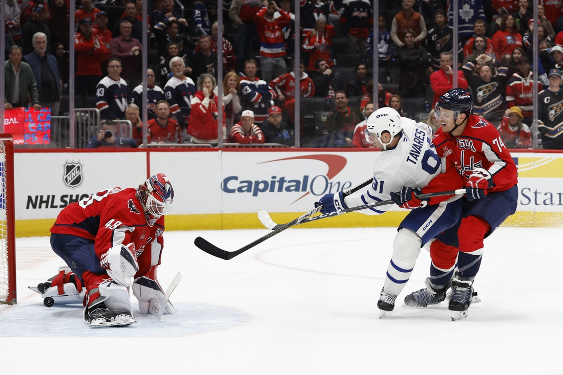 Maple Leafs score late in regulation and overtime to edge Capitals ...