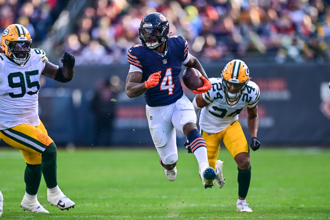 Bears RB D’Andre Swift (groin) misses practice - Field Level Media - Professional sports content ...