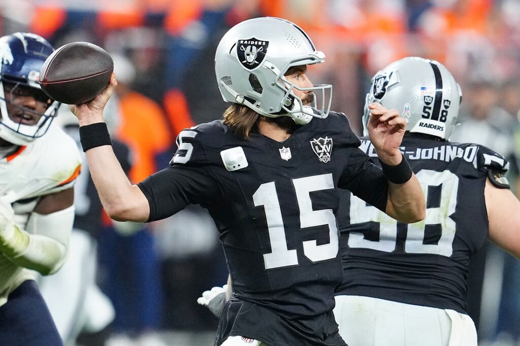 Raiders confirm QB Gardner Minshew out for season, look to Aidan O'Connell - Field Level Media ...