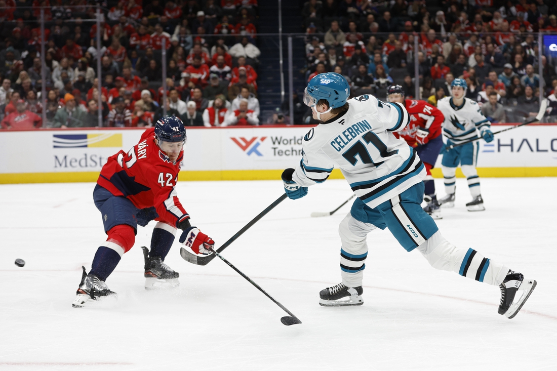Sharks score power-play goal in OT to beat Capitals - Field Level Media ...