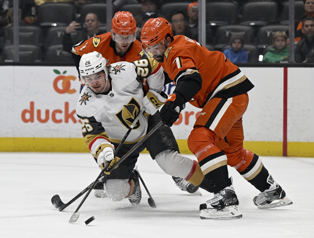 Shea Theodore, Golden Knights beat Ducks for 3rd straight time - Field ...
