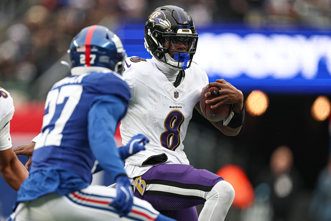 Lamar Jackson (5 TDs), Ravens hand Giants 9th straight loss - Field ...