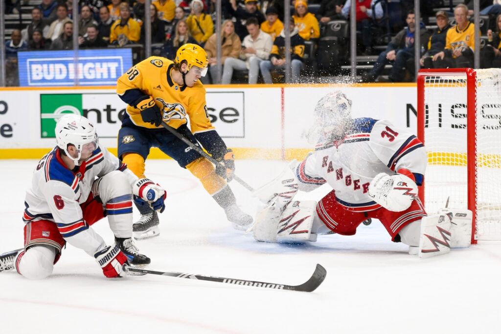 Juuse Saros, Predators shut out sliding Rangers - Field Level Media ...