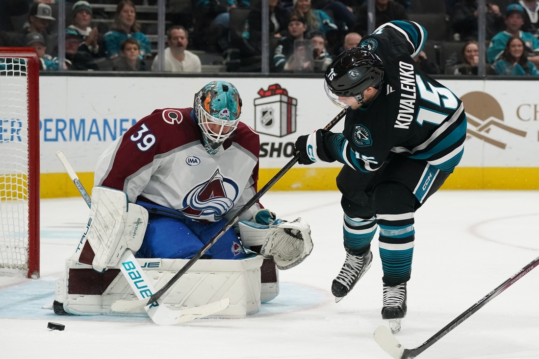 Joel Kiviranta's leads Avalanche's comeback against Sharks - Field ...