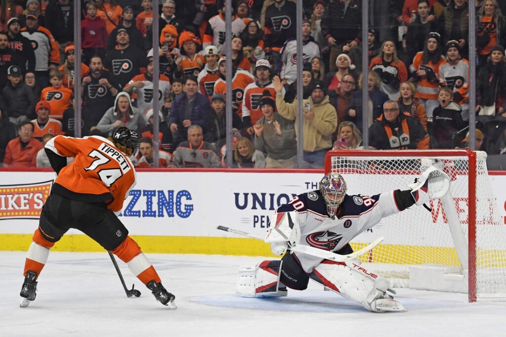 NHL roundup: Owen Tippett's OT goal pushes Flyers past Jackets - Field ...