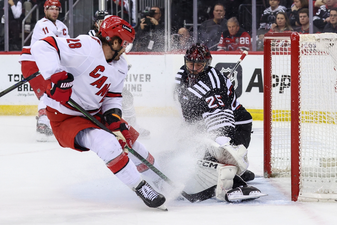 Jacob Markstrom, Devils stay hot, stop Hurricanes - Field Level Media ...